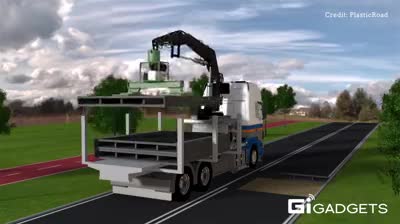 废物再用,废物再利用,塑料瓶的再用,新型铺路方法,公路建设,废物回收