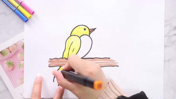 小鸟的简笔画3个2