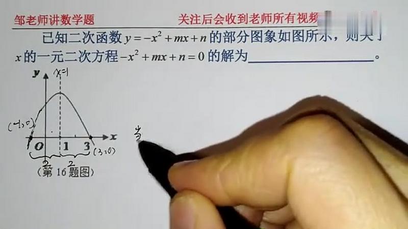 数学9上培优:一道题讲清二次函数与一元二次方程联系,不要错过