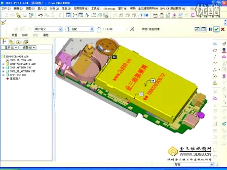 proe4.0视频教程,Proe4.0零件装配