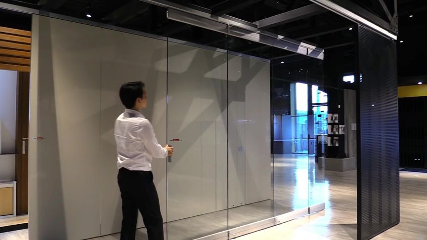 各式隔间推拉门精选,办公室高隔间推拉门#玻璃隔断 #办公隔断