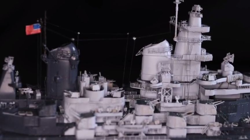 [刀战模型]田宫1/700依阿华号战列舰模型制作教程