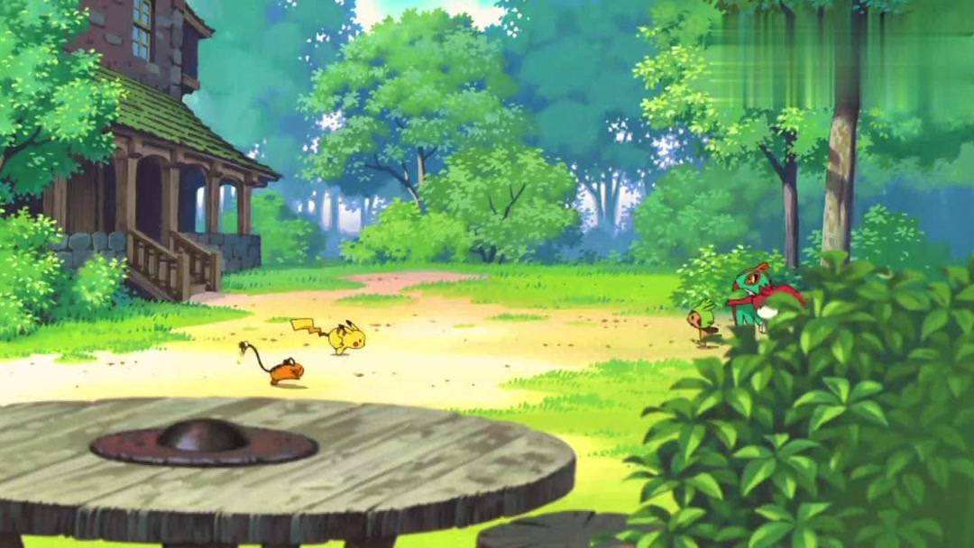 神奇宝贝,皮卡丘见到了 一只非常稀有的精灵