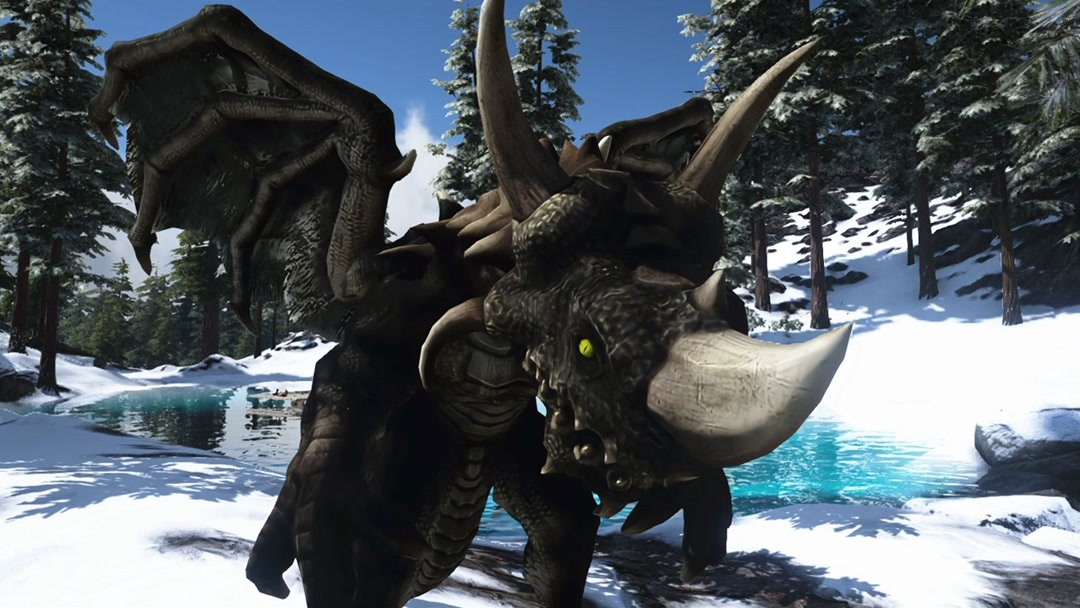 【暗墨】雪山仙境钓鱼圣地 方舟生存进化盖亚 16