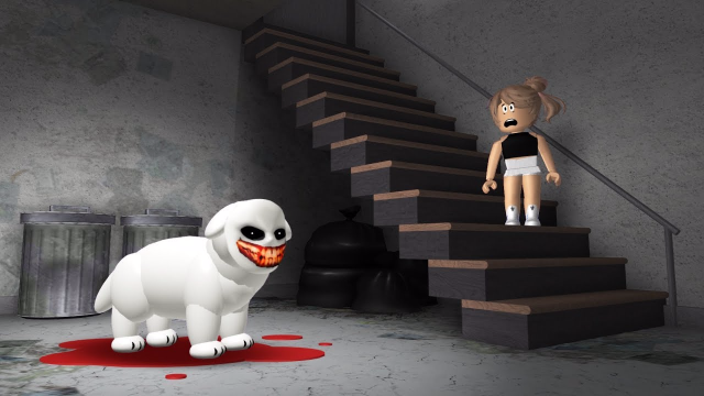 Roblox怪异电梯!遭遇哈士奇微笑袭击?