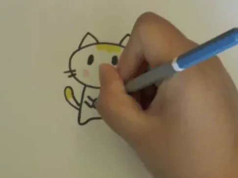 幼儿简笔画 卡通猫咪 画法简单易学