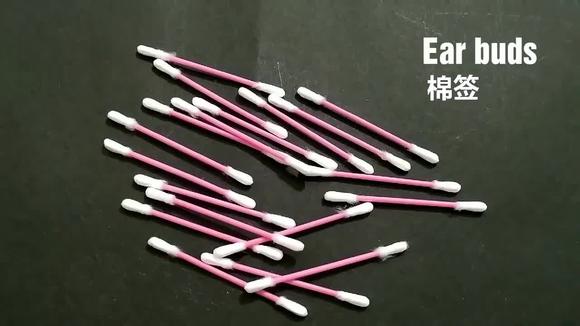 废弃的棉签别丢,缠上旧毛线做一个手工制作,成品太美了