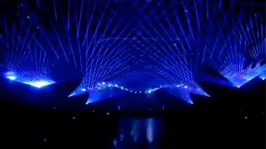 激光秀开场 激光雕刻 全息投影 北极光 3D裸眼