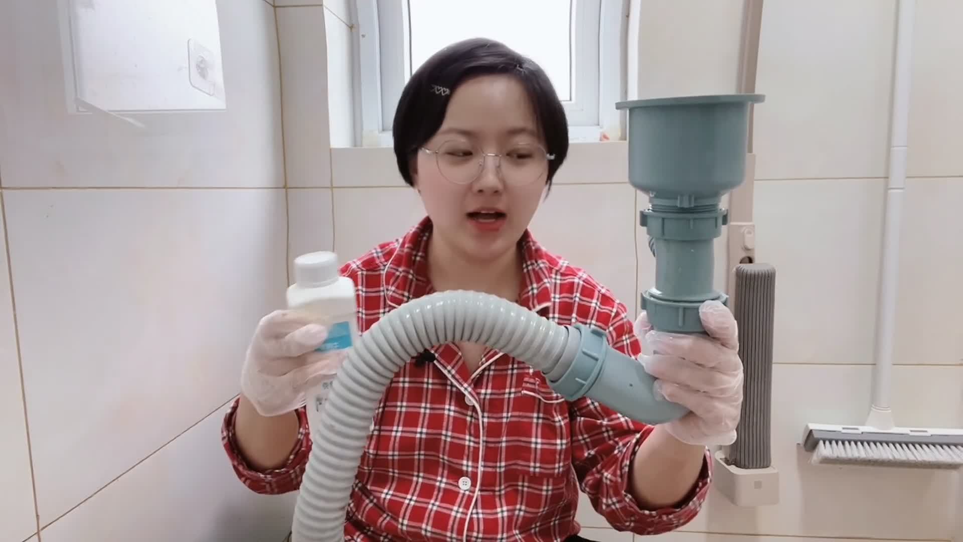 快速疏通下水管道,点子姐现场真实测试,油垢一冲干干净净