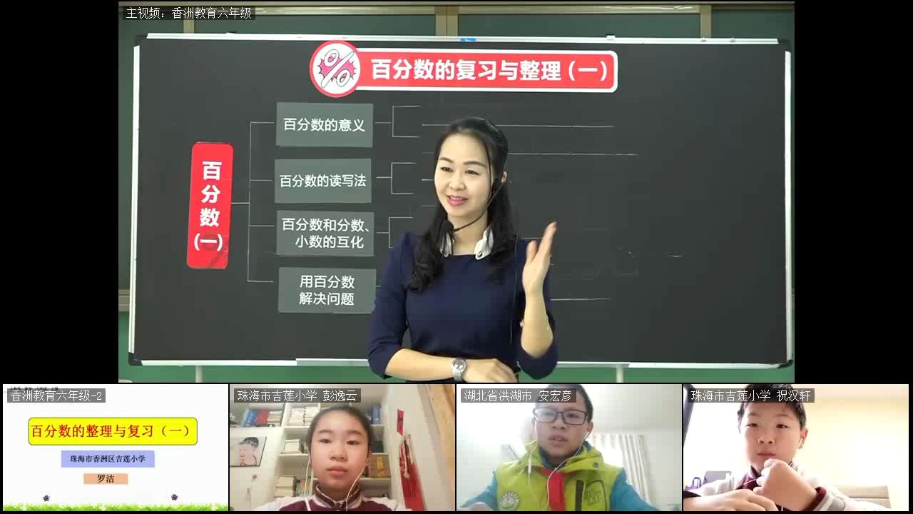 3.3人教版小学六年级-数学:百分数的复习与整理(一)