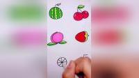 简笔画:用数字教你画水果吧