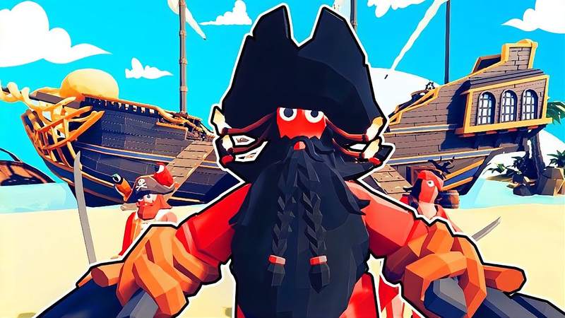 全面战争模拟器:黑胡子单挑巨人家族!武士巨人被揍成无脸怪?