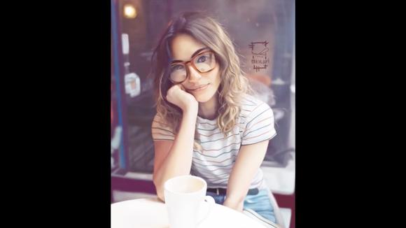 用 Photoshop 画画,CG插画绘画过程,咖啡厅的女生