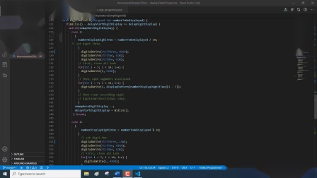 58 - 七节八段三位数码管 - 代码 -《Arduino UNO 在 C 及 C++ 教学中的...