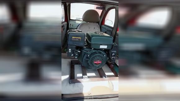 电动车自己加装的汽油增程机,这以后跑长途就不怕了!