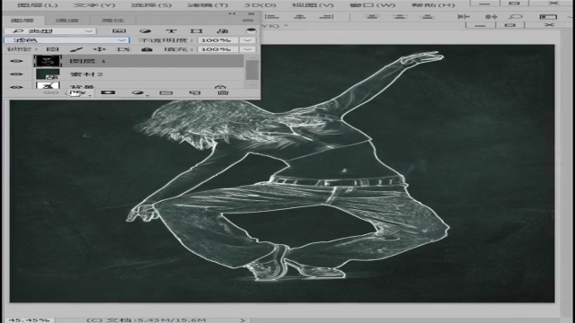 Ps教程粉笔画重回校园时代