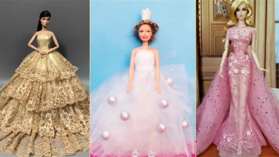 娃娃服装,给不同款式新裙子