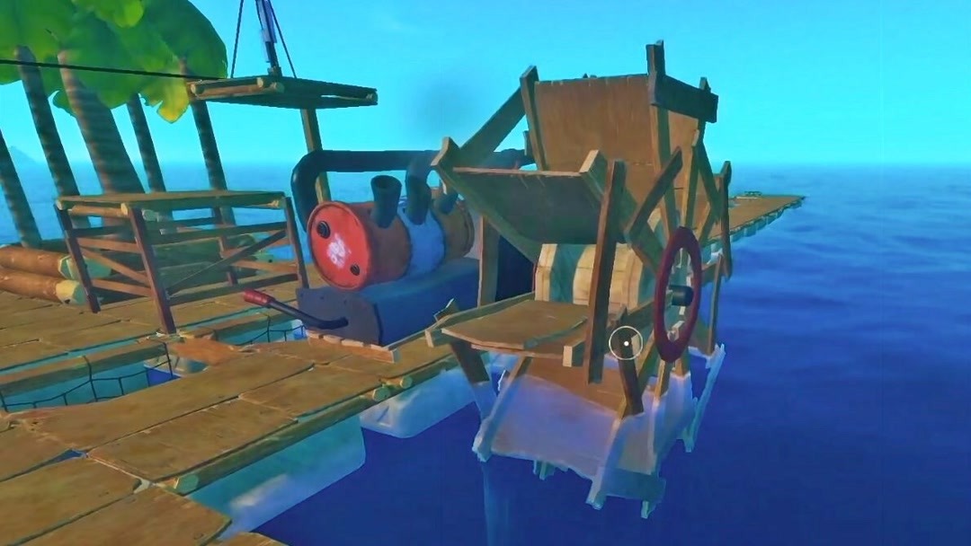 木筏加装加速引擎!这个发动机有点力不从心?木筏求生