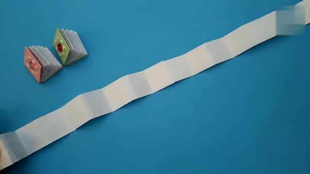 漂亮的迷你笔记本折纸,可以放在手心的本子,简单易学