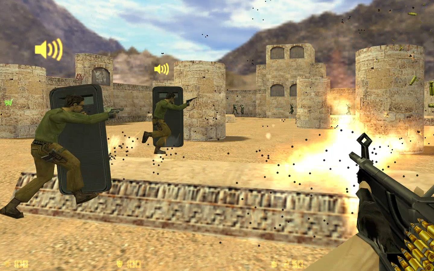 当CS里武器百倍射速+无限子弹遇上失重模式!
