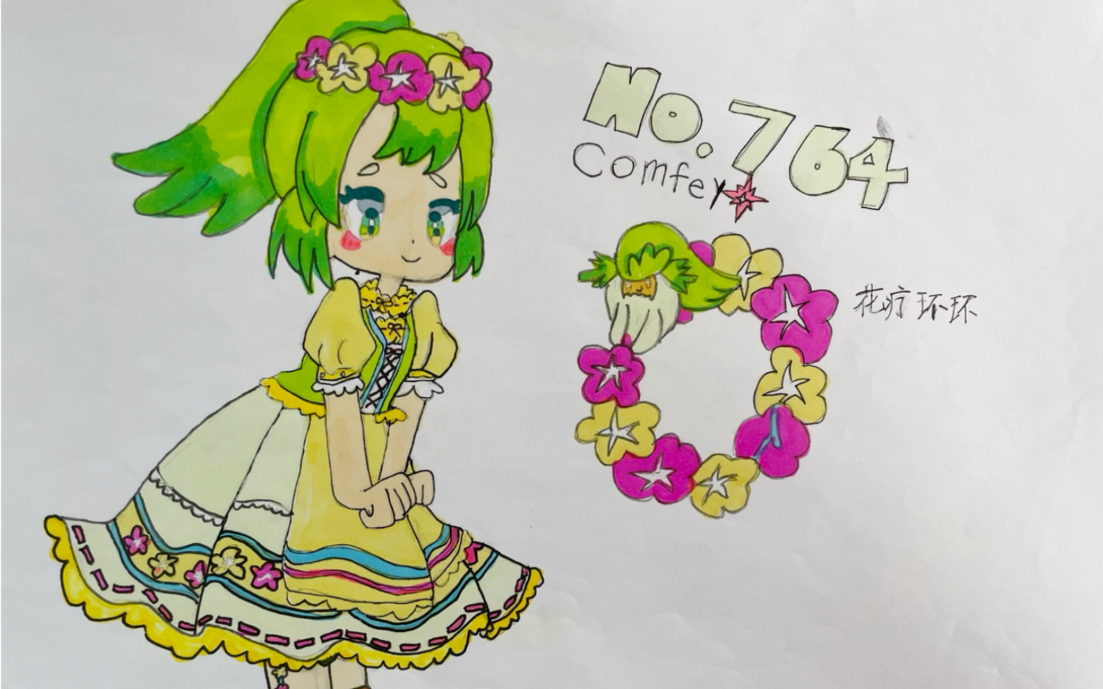 宝可梦拟人Q版娘化,10岁画画