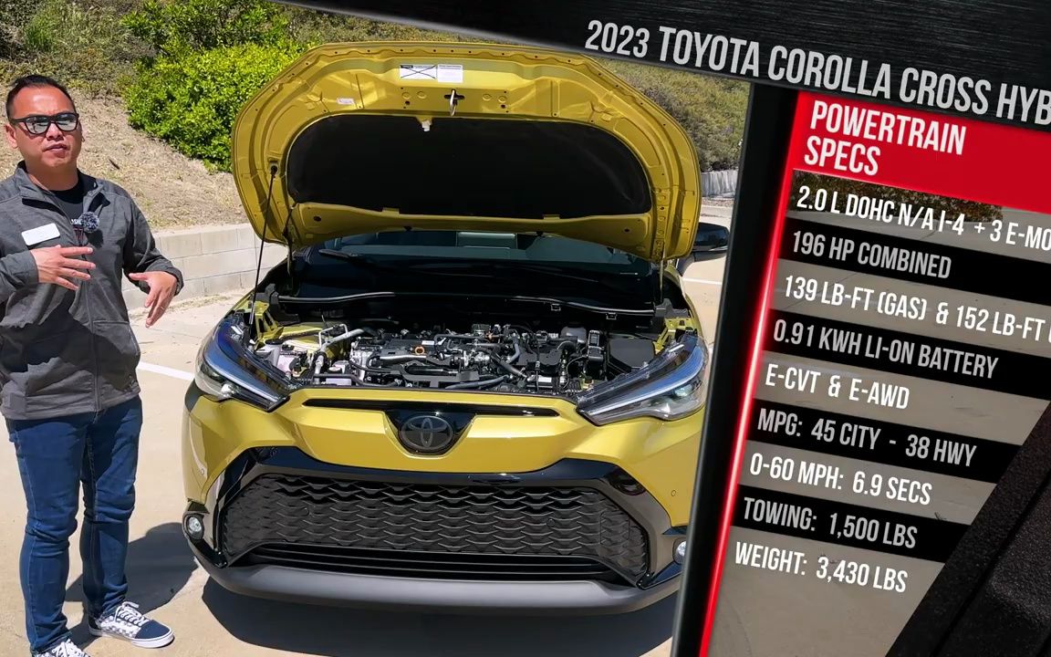 The 2023 Toyota Corolla Cross Hybrid 卡罗拉Cross 混动 第五代丰田...