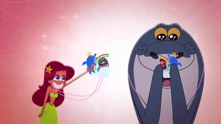 儿童动画:小美送定情信物,鲨鱼为了面子伤了小美,会得到原谅吗