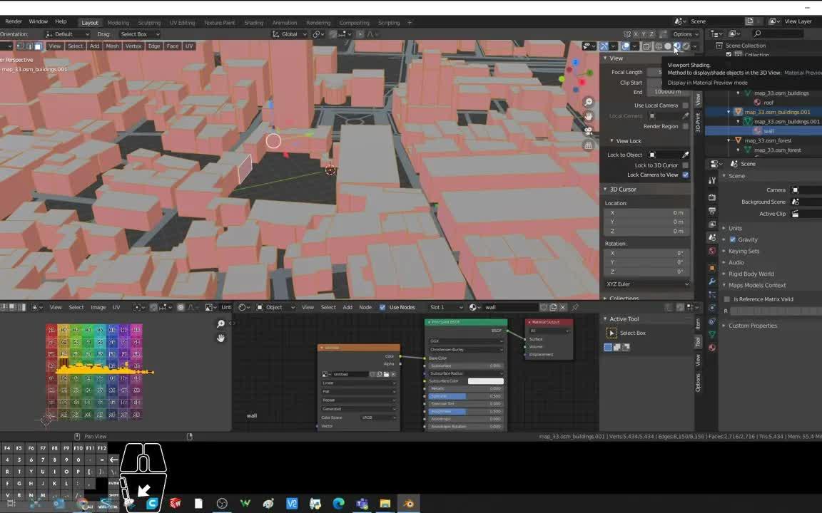 iBlender中文版插件 使用 OSM 插件 导入地图地理信息模型并贴图生成 ...