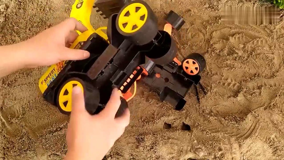 儿童早教动画,认识卡车吊车和挖土车