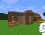 我的世界:建筑时刻,这个“木头房屋”很好看,隐藏在森林里!