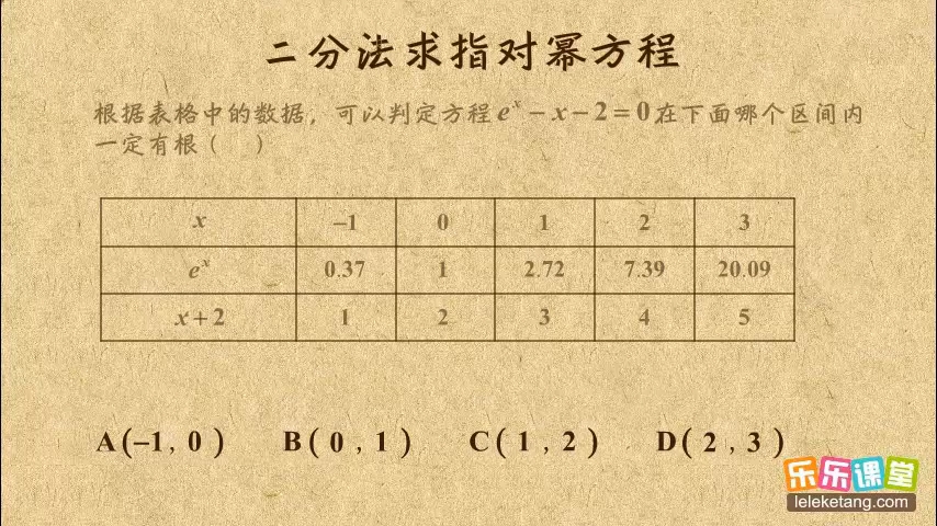 二分法求幂的方程高考 高中数学 乐乐课堂 一数学 系列