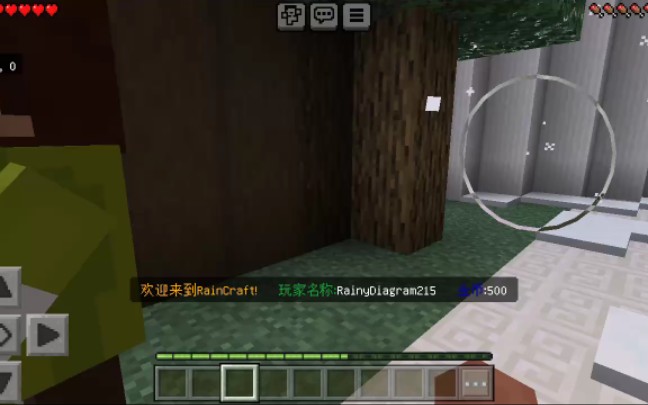 UP主开了一个Aternos基岩面板服:RainCraft