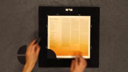 巫·妆黑胶LP唱片装裱框 实木款C 使用说明视频 画框相框装饰框家居...