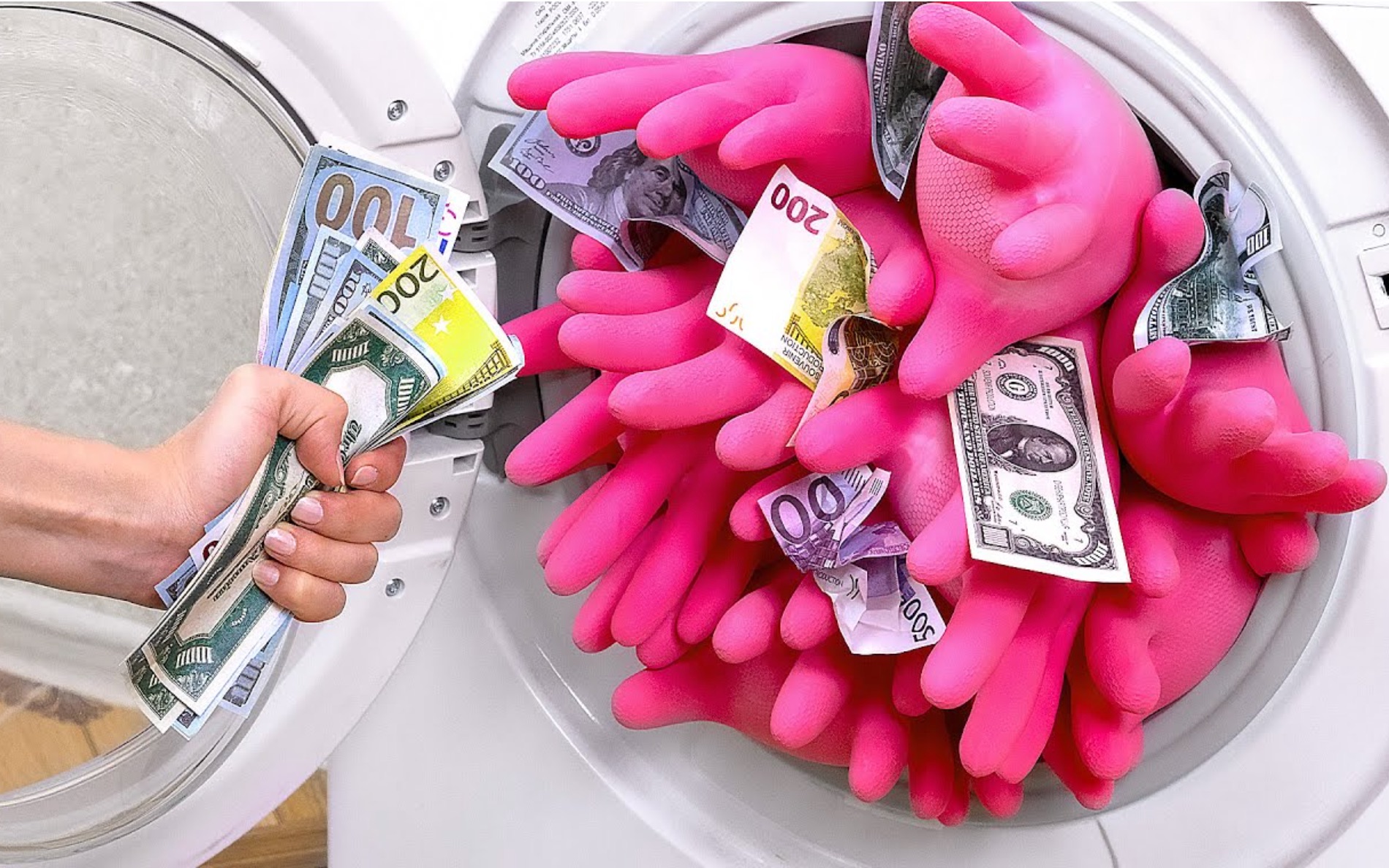 定格动画|恐怖预警,洗衣机变钱了!此视频为双十一剁手警告