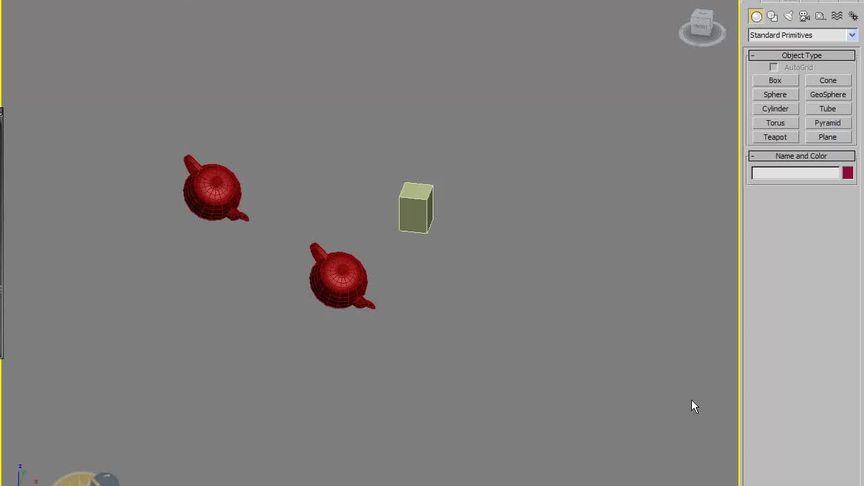 3dmax效果图 设计 基础教程006:坐标轴修改,隐藏、冻结和隔离