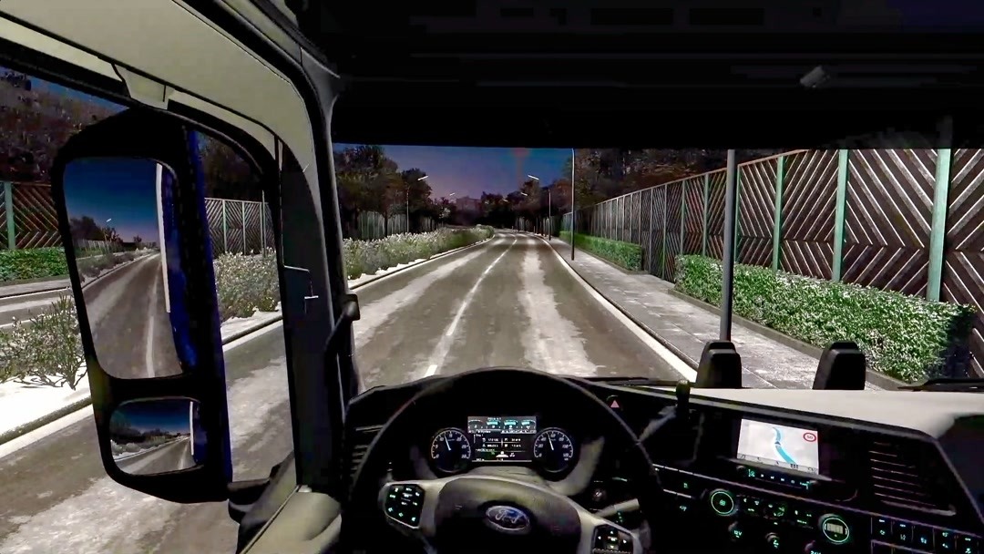 【慕哥】欧洲卡车模拟2 #14 6点晚高峰外加雪地mod