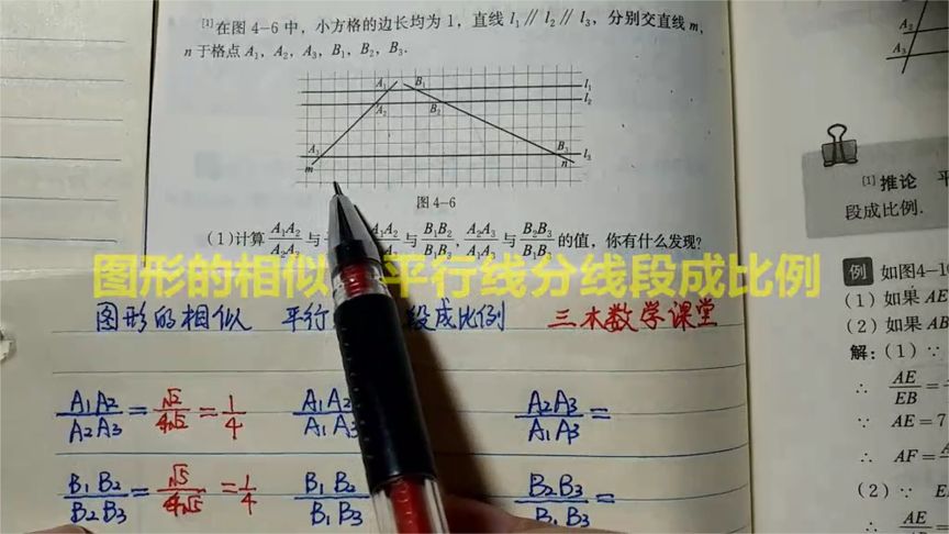 图形的相似 平行线分线段成比例