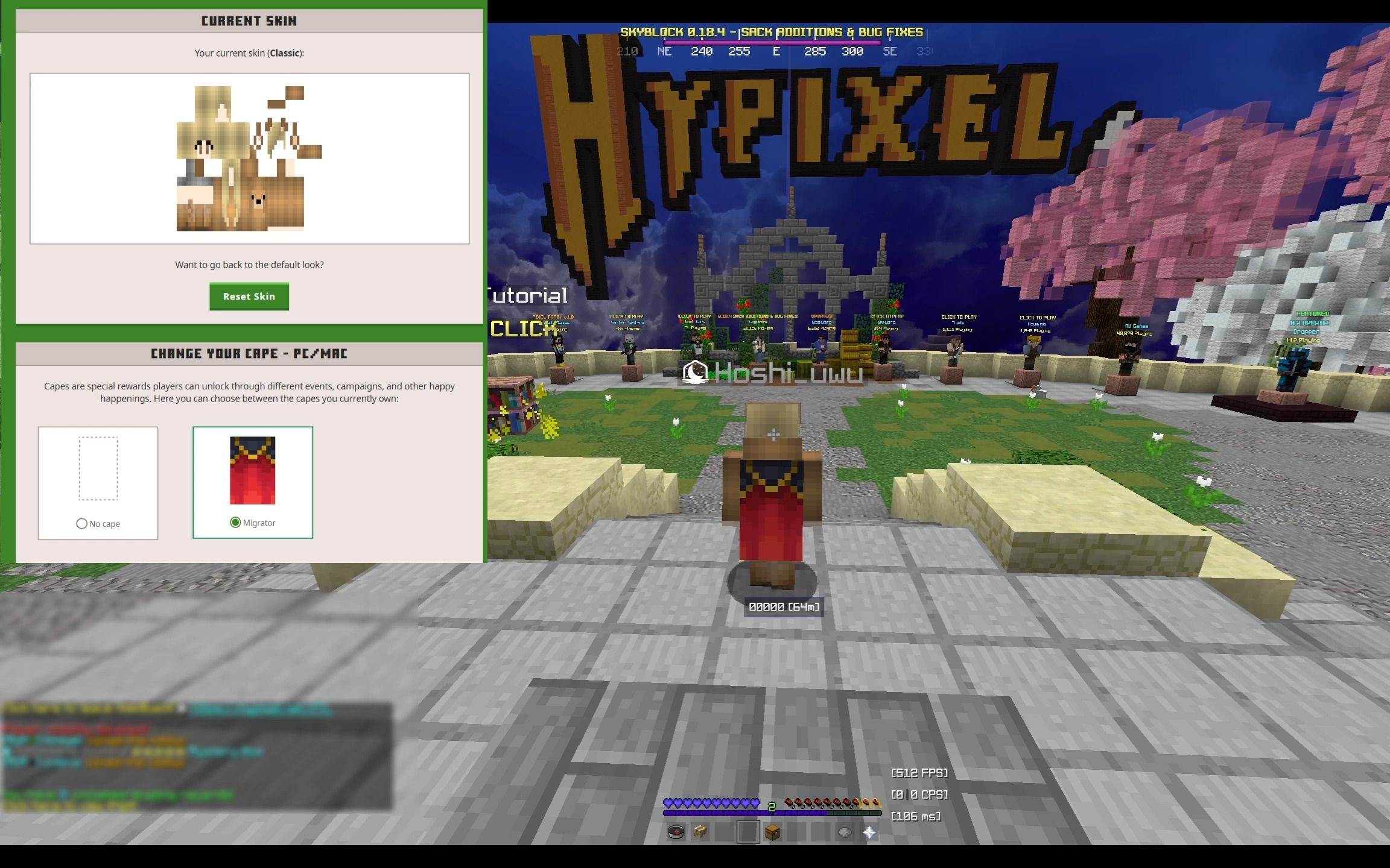 特价出售我的世界hypixel 账号 有迁移披风 可以直接开加速器玩 具体看...