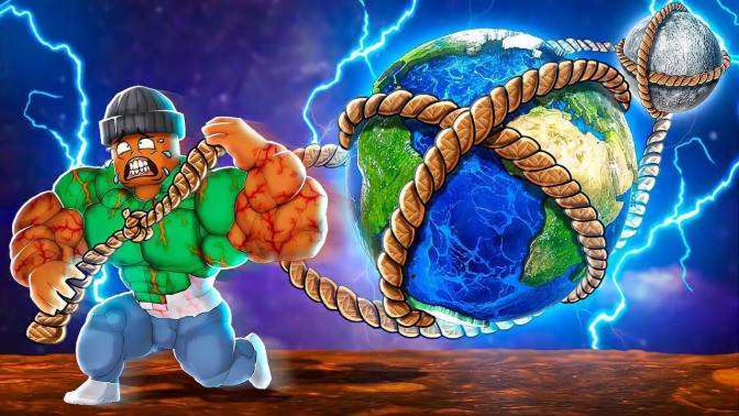 Roblox健身模拟器:我瘦成了一张纸!就连树叶也拖不动!