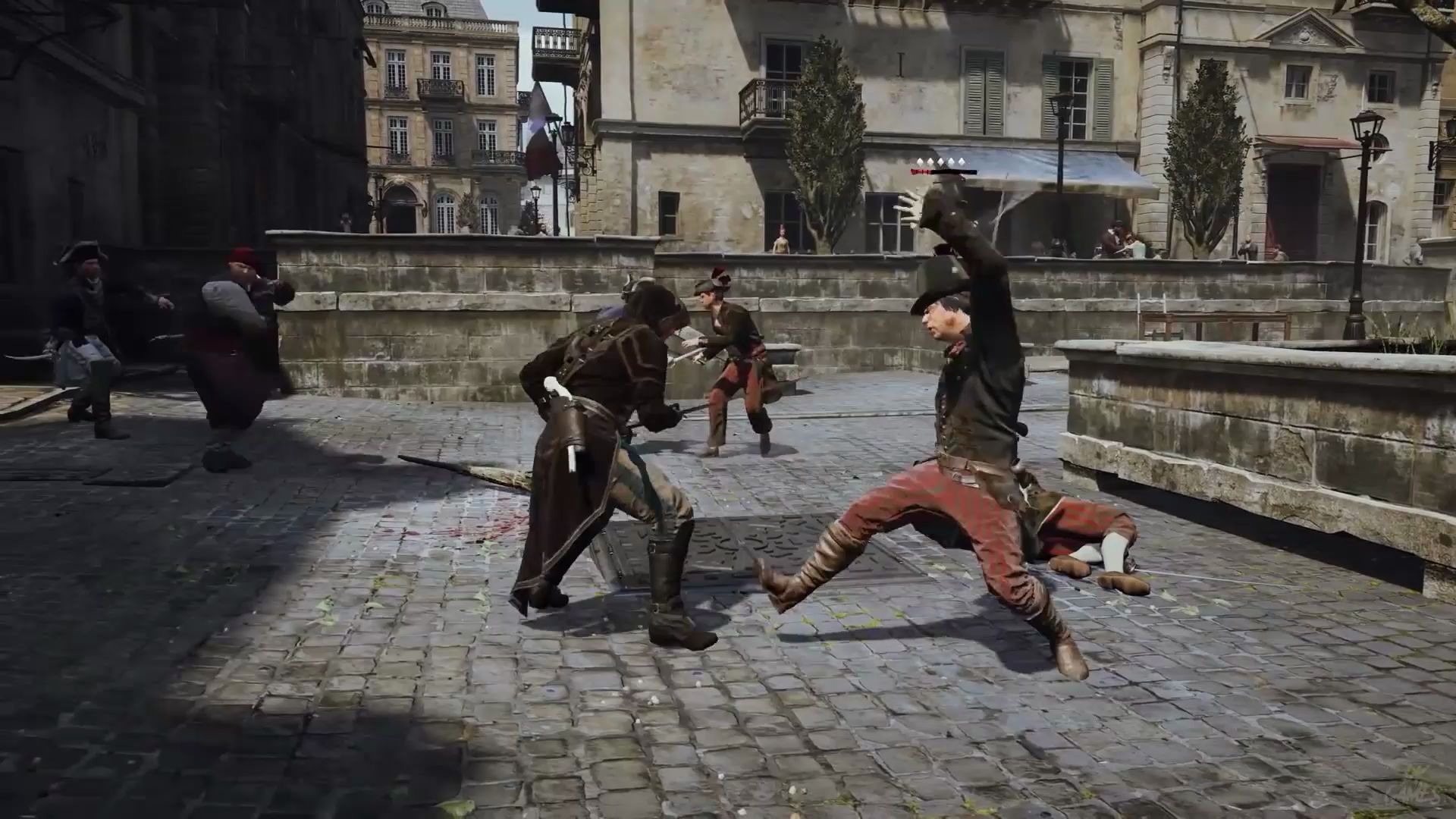 【刺客信条】游戏中史诗级别的战斗,高难度刺杀动作!