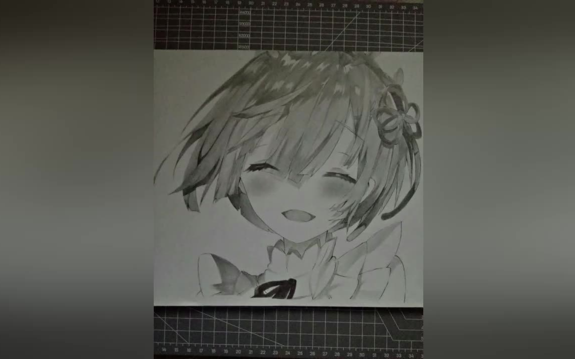 【铅笔手绘】300分钟画出雷姆!在这里重新开始吧!从一,不,从零开始!