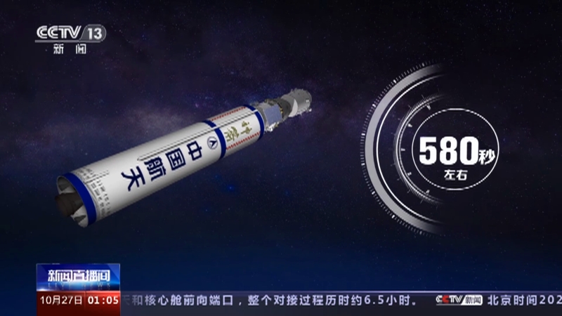 [新闻直播间]动画还原火箭发射过程 580秒 从点火到船箭分离