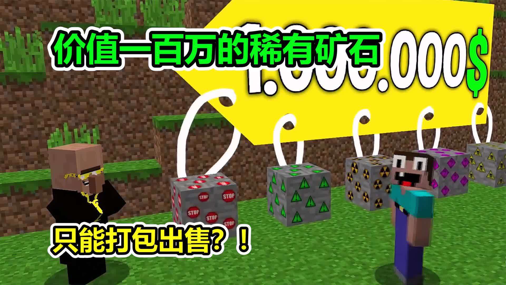 MC我的世界:价值一百万的稀有矿石,到底是什么东西?