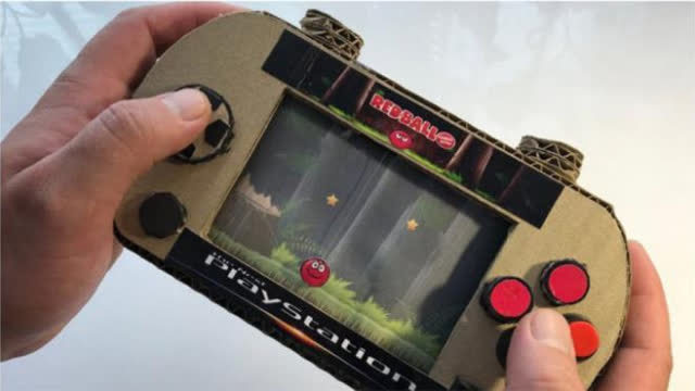 用纸板DIY索尼游戏机!成品逼真玩起来带感,一起见识