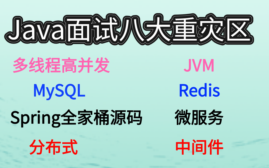 ...多线程高并发+JVM+Redis+MySQL+Spring全家桶源码+微服务+分布...