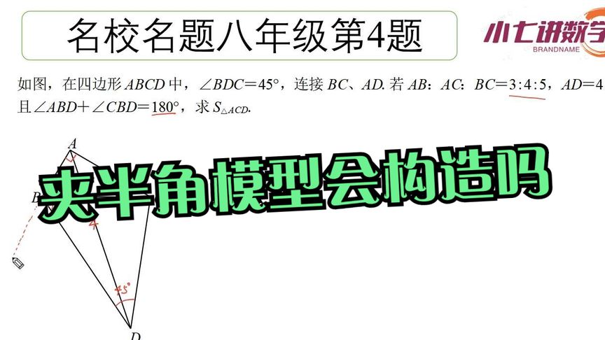 夹半角模型的构造