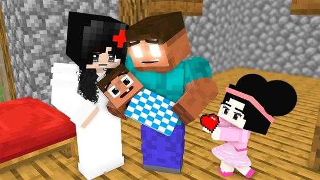 我的世界怪物学院:悲伤的故事(下),儿子和朋友们受到野狼袭击