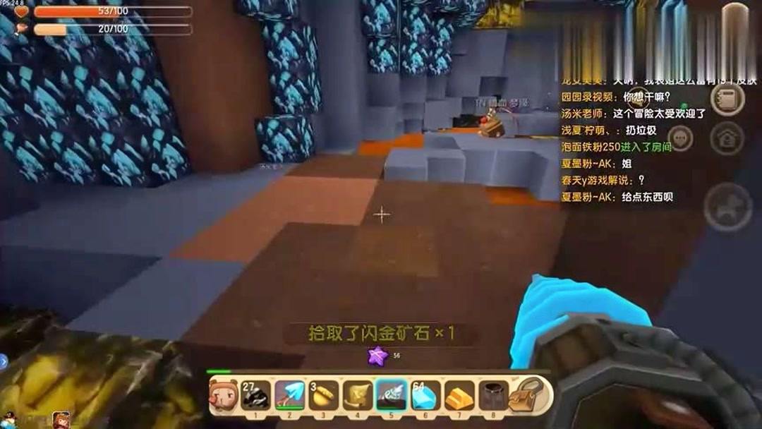 迷你世界:到处是钻石黄金,真棒