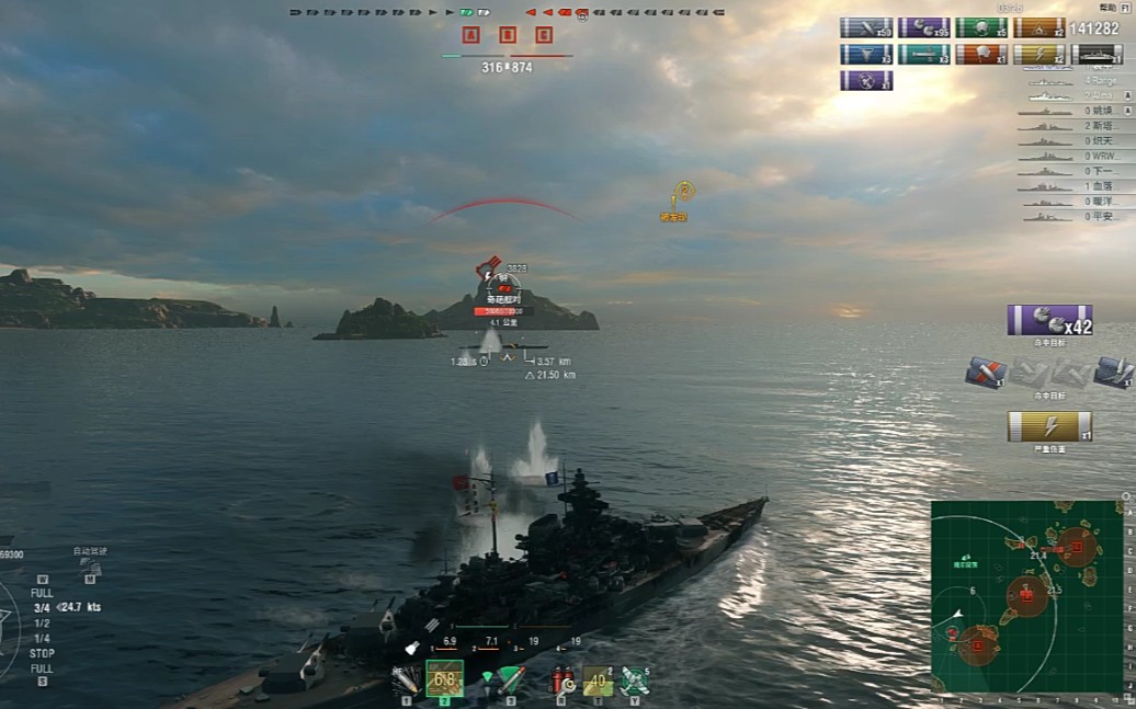 【战舰世界国服提尔比茨18W伤害败局】
