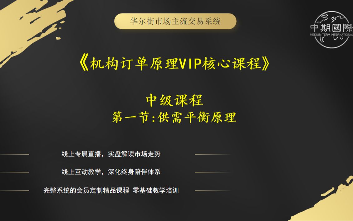 《机构订单原理VIP核心课程》中级课程 第1节:供需平衡原理
